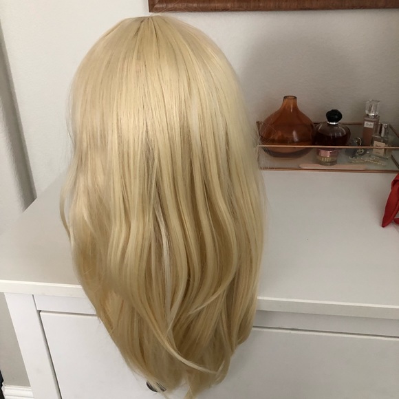Hair | Blonde Synthetic Lace Front Middle Part 18 Wig | Poshmark